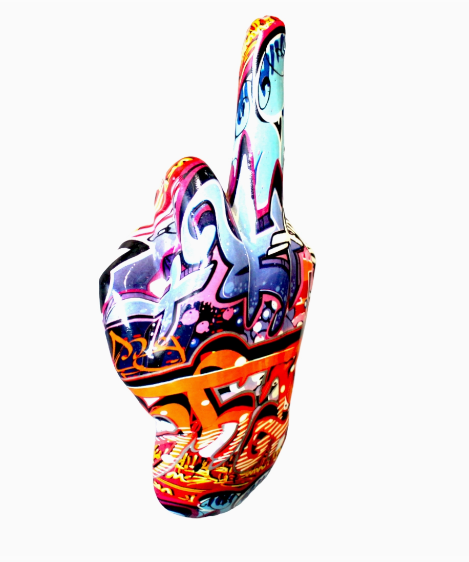 Graffiti Middle Finger Wall Mount – Heavy Sauce